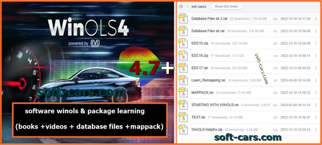 Winols software + package learning – AUTOMOTIVE