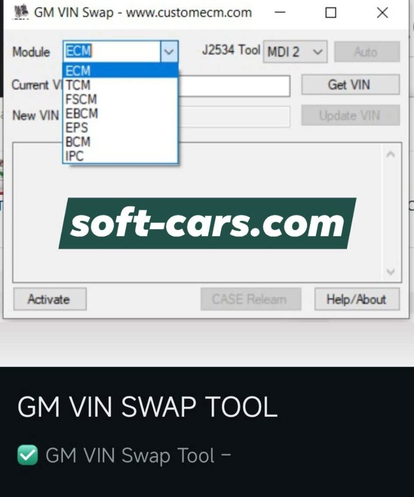 GM VIN Swap Tool – AUTOMOTIVE